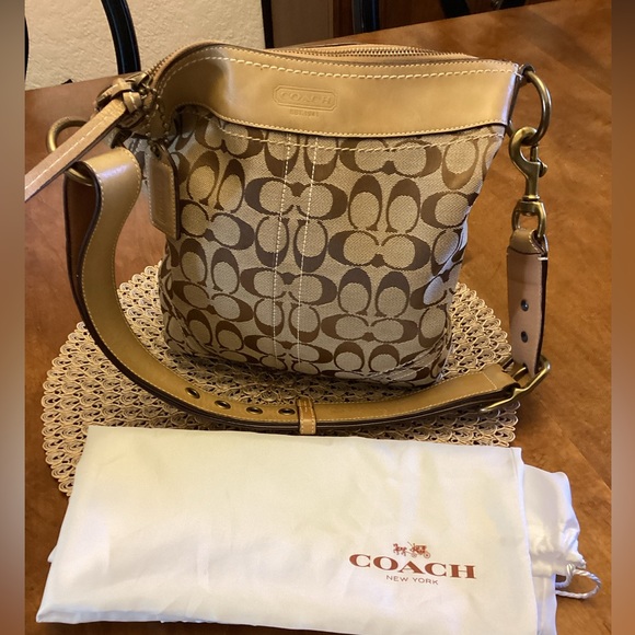 Coach | Bags | Coach Signature Jacquard Shoulder Bag | Poshmark